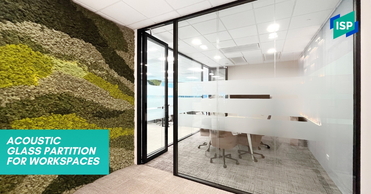 Acoustic Glass Partition for Workspaces