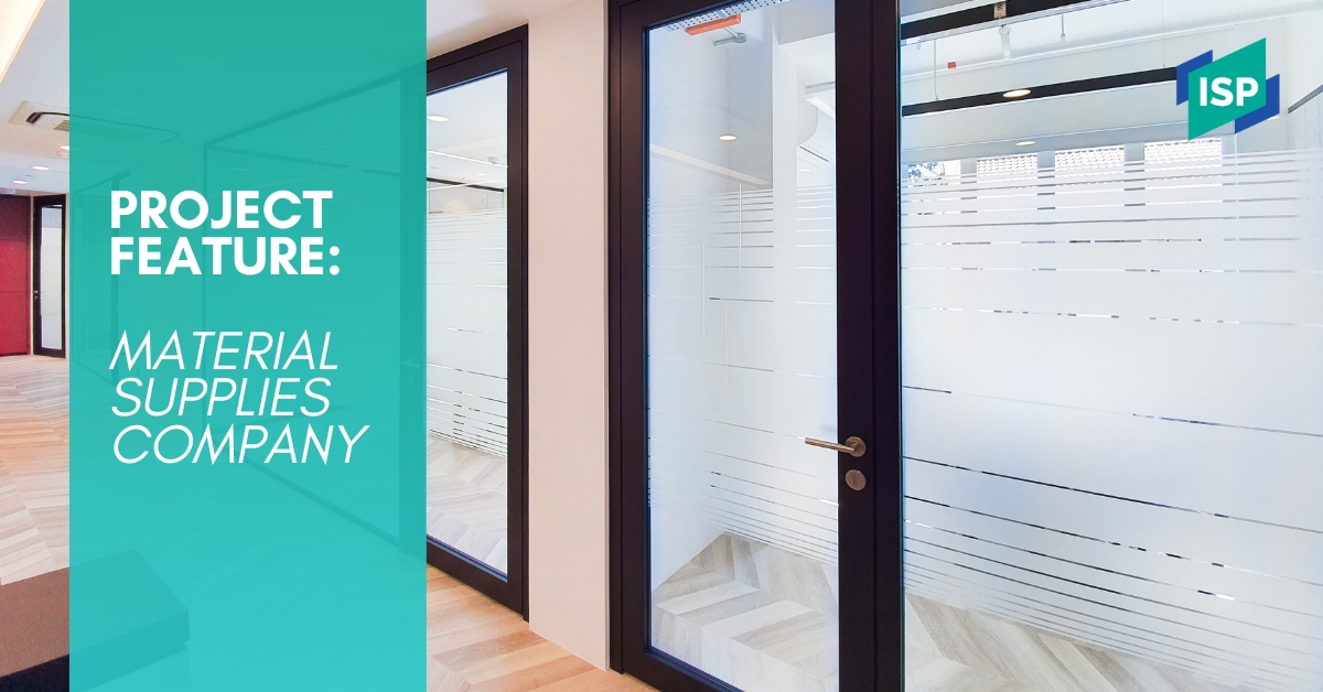 Elegantly Section Office Space with the use of Glass Partitions