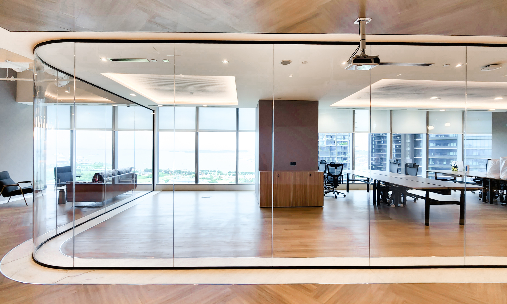 SOLO P30 - Single Glazed Acoustic Glass Partition System