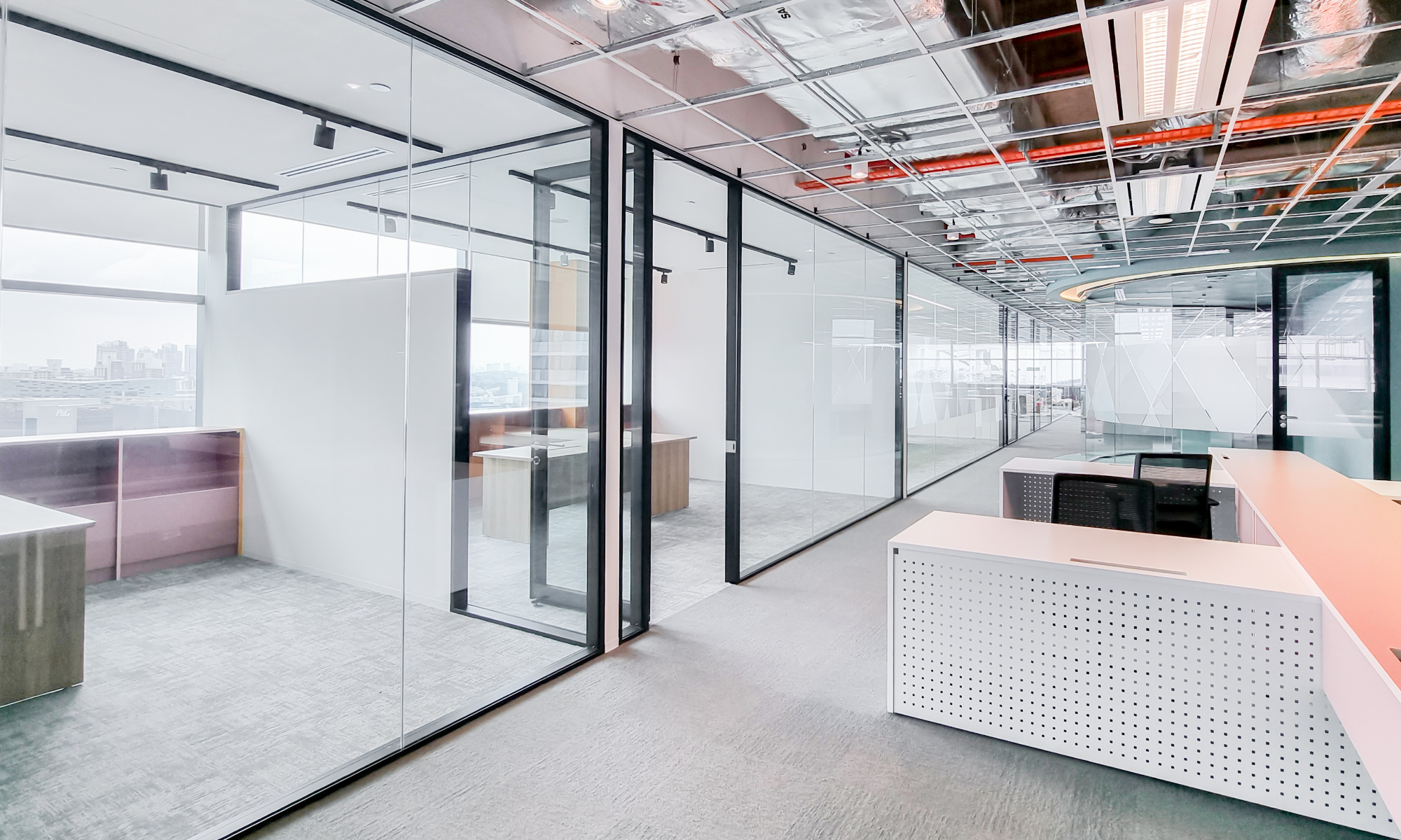 SOLO PLUS - Single Glazed Acoustic Glass Partition System