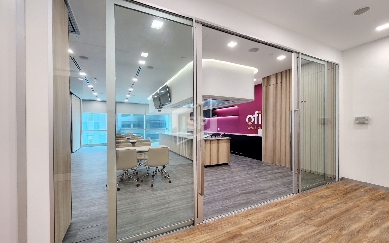 How are glazed sliding doors making a difference in the workspace?